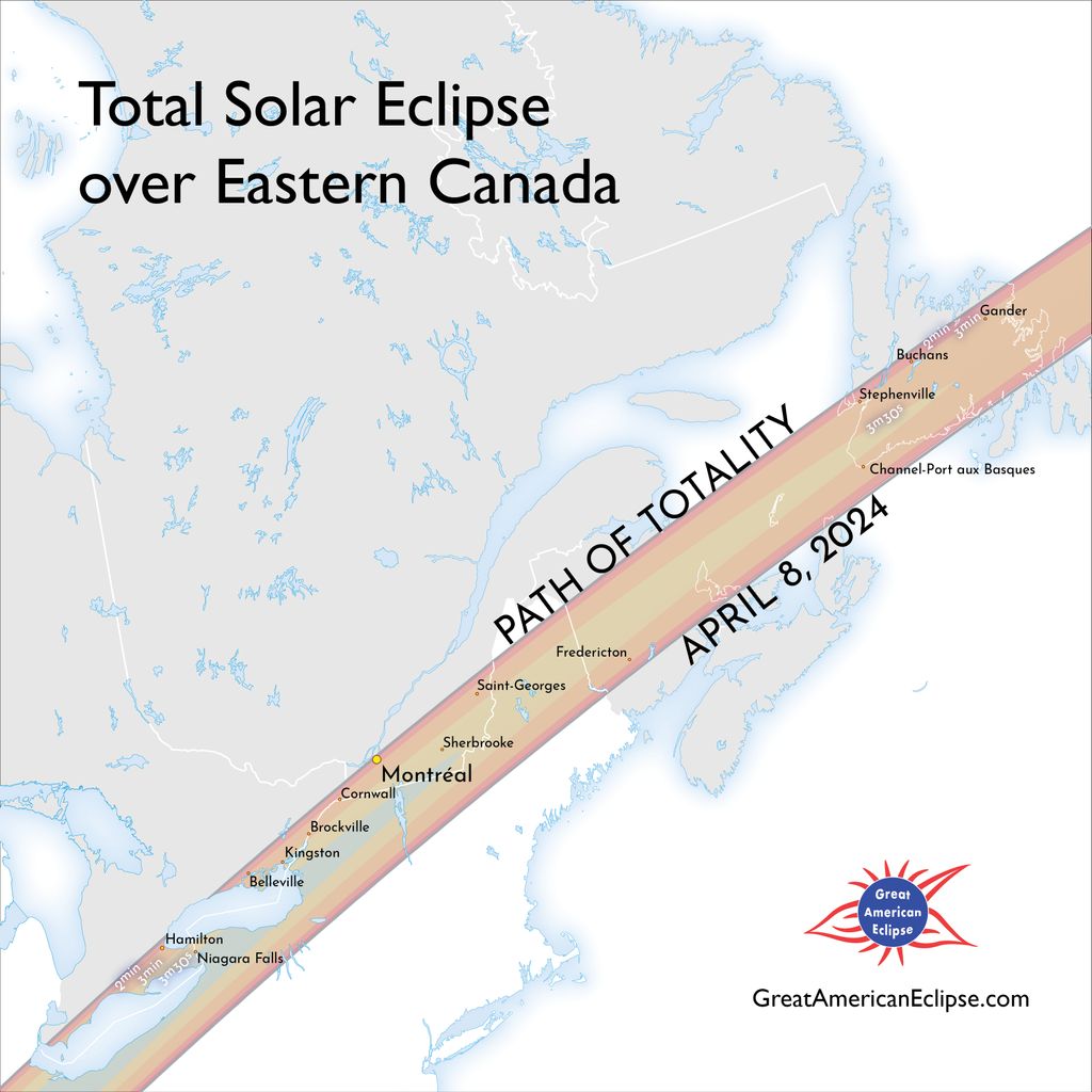 The best places in Canada to see the 2024 total solar eclipse | Space