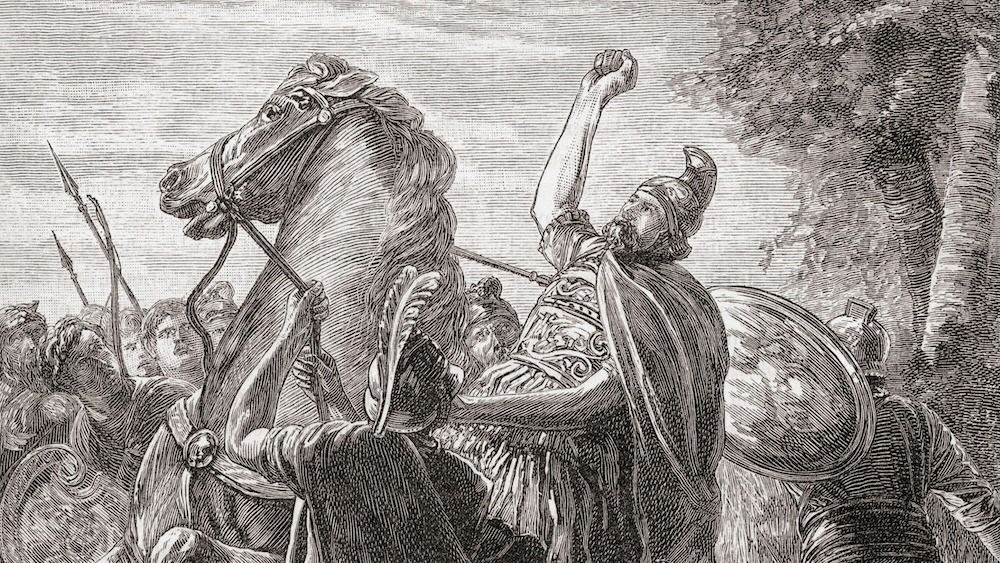 Spartacus, the gladiator who led a slave revolt against the Romans ...