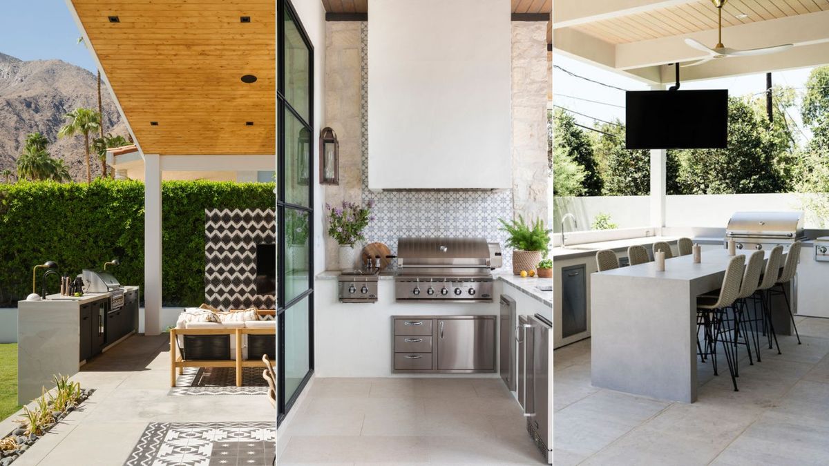 5 covered outdoor kitchen ideas for a chic, sheltered space | Homes and ...