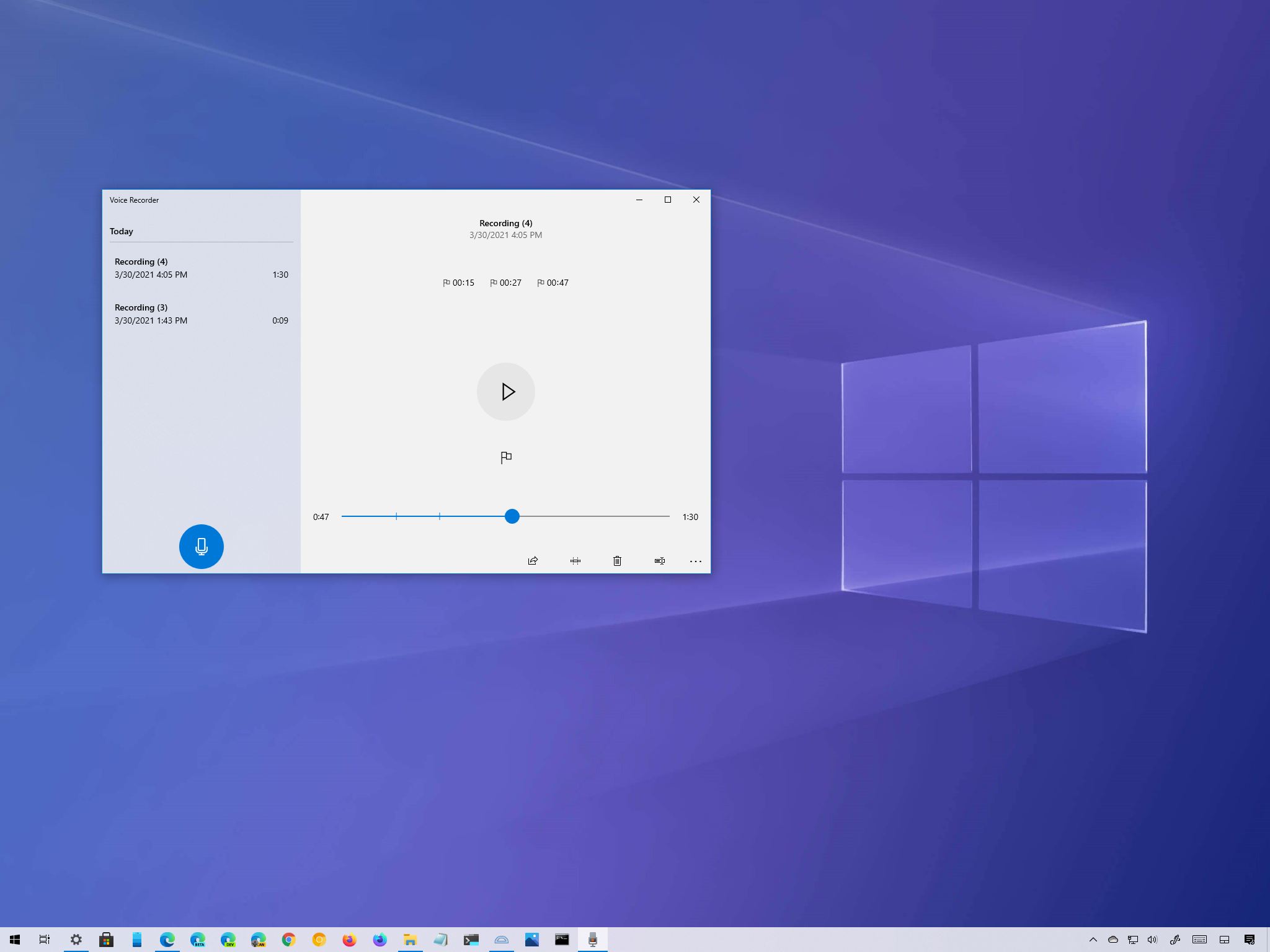 How To Record Sound With Voice Recorder App On Windows 10 Windows Central
