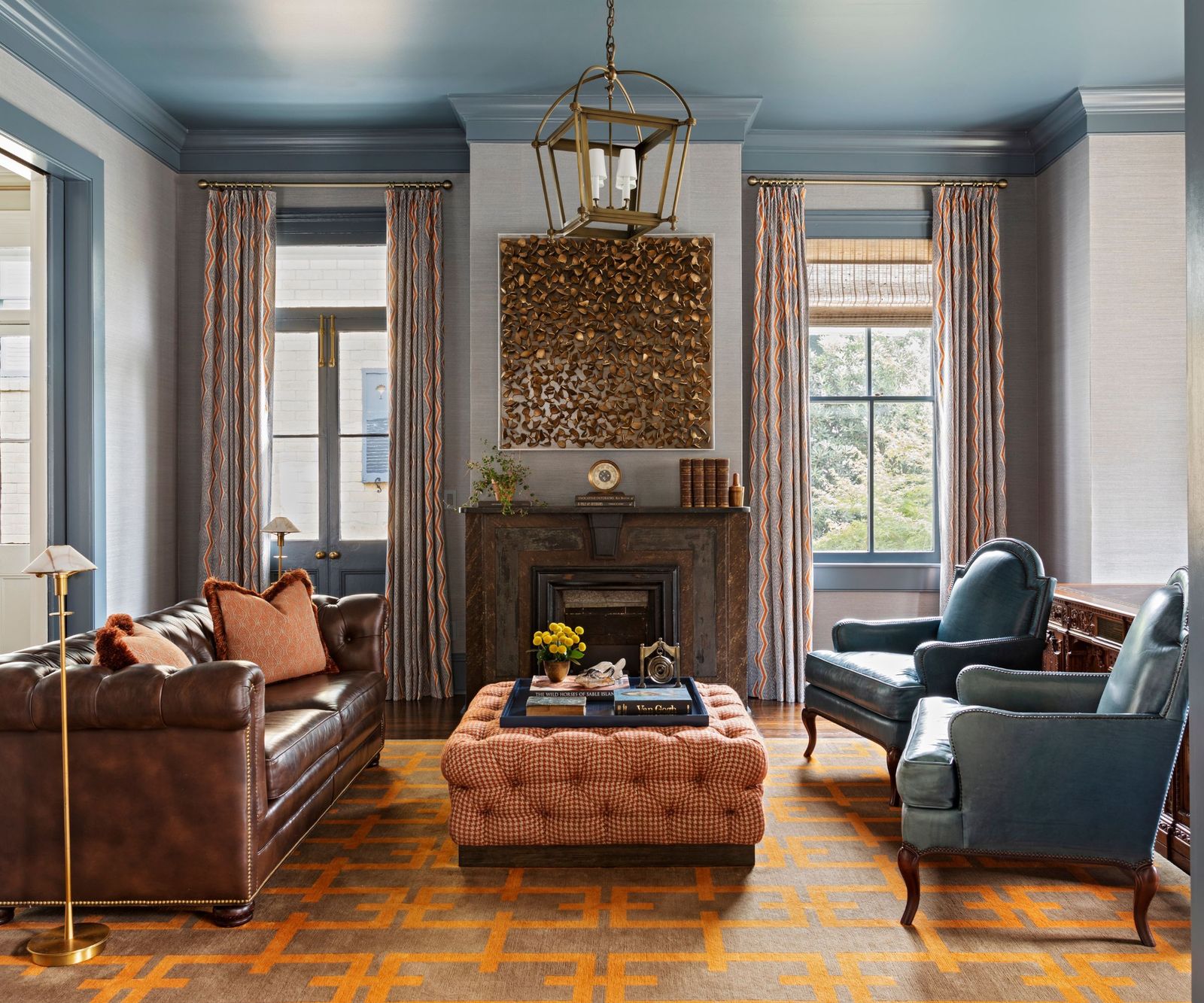 Decorate with blue and orange for a perfectly balanced space | Homes ...