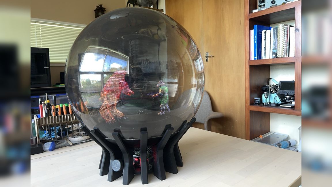 This Raspberry Pi Volumetric Display Is A New Spin On Led 3d Animations Toms Hardware