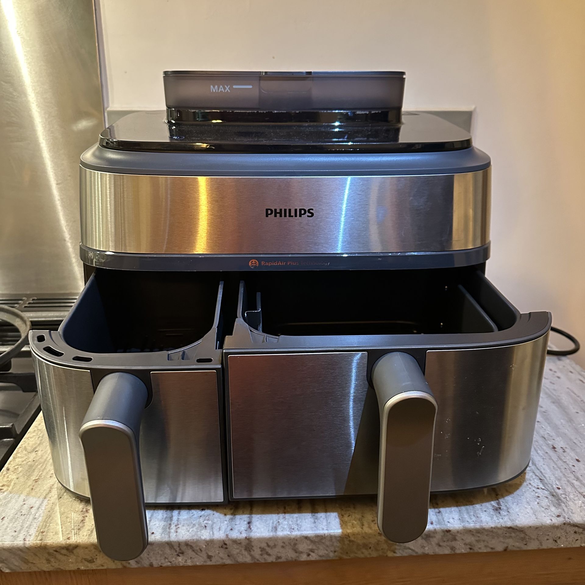 Phillips 5000 Series NA555/09 Dual Basket Steam air fryer review ...