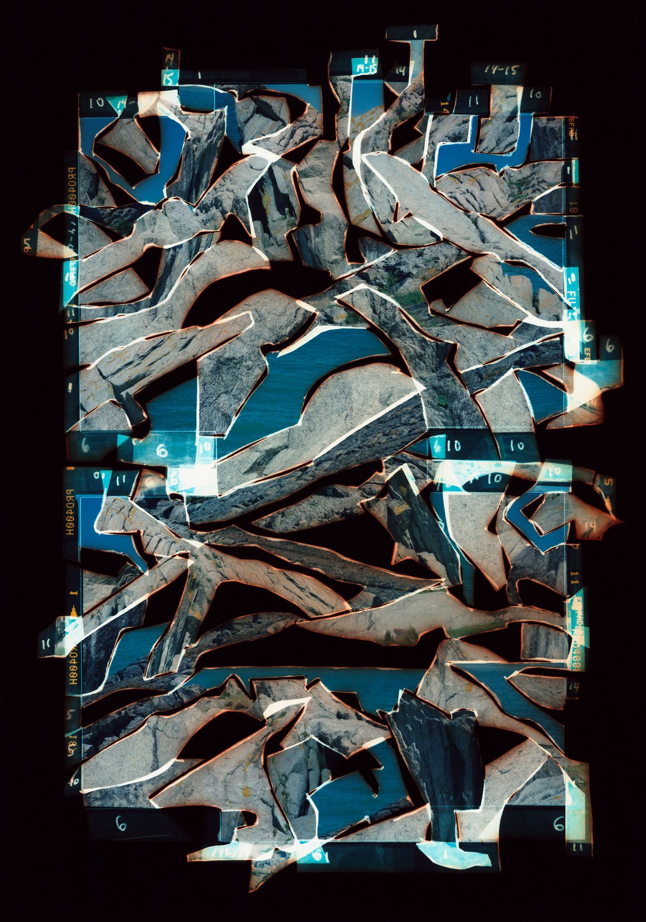 Photographer cuts up her landscape negatives to create…