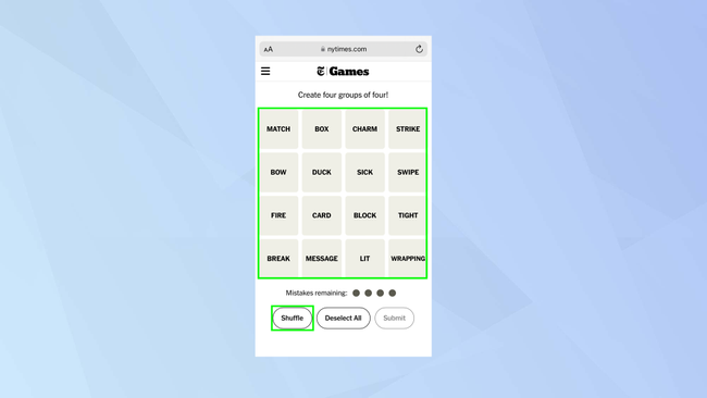 How to play NYT Connections | Tom's Guide
