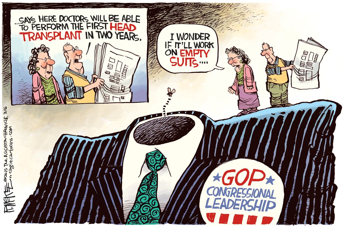Political cartoon U.S. GOP Leadership | The Week