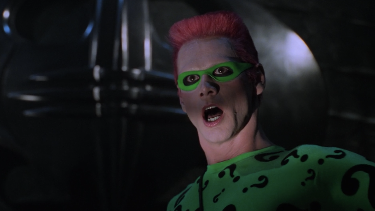 Jim Carrey Riddler Batman Voor Altijd USA. Jim Carrey And Drew