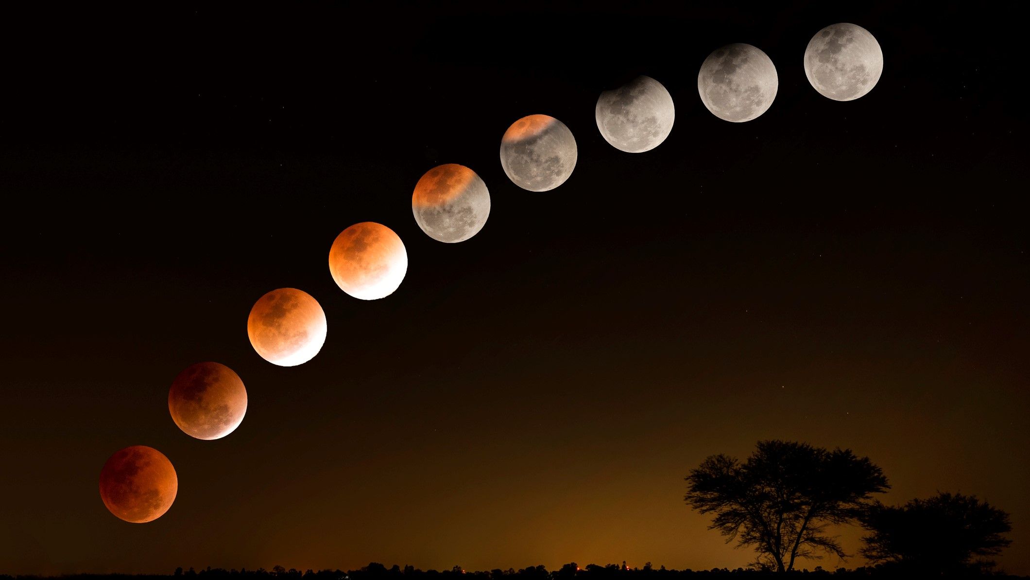 Real Lunar Eclipse Images
