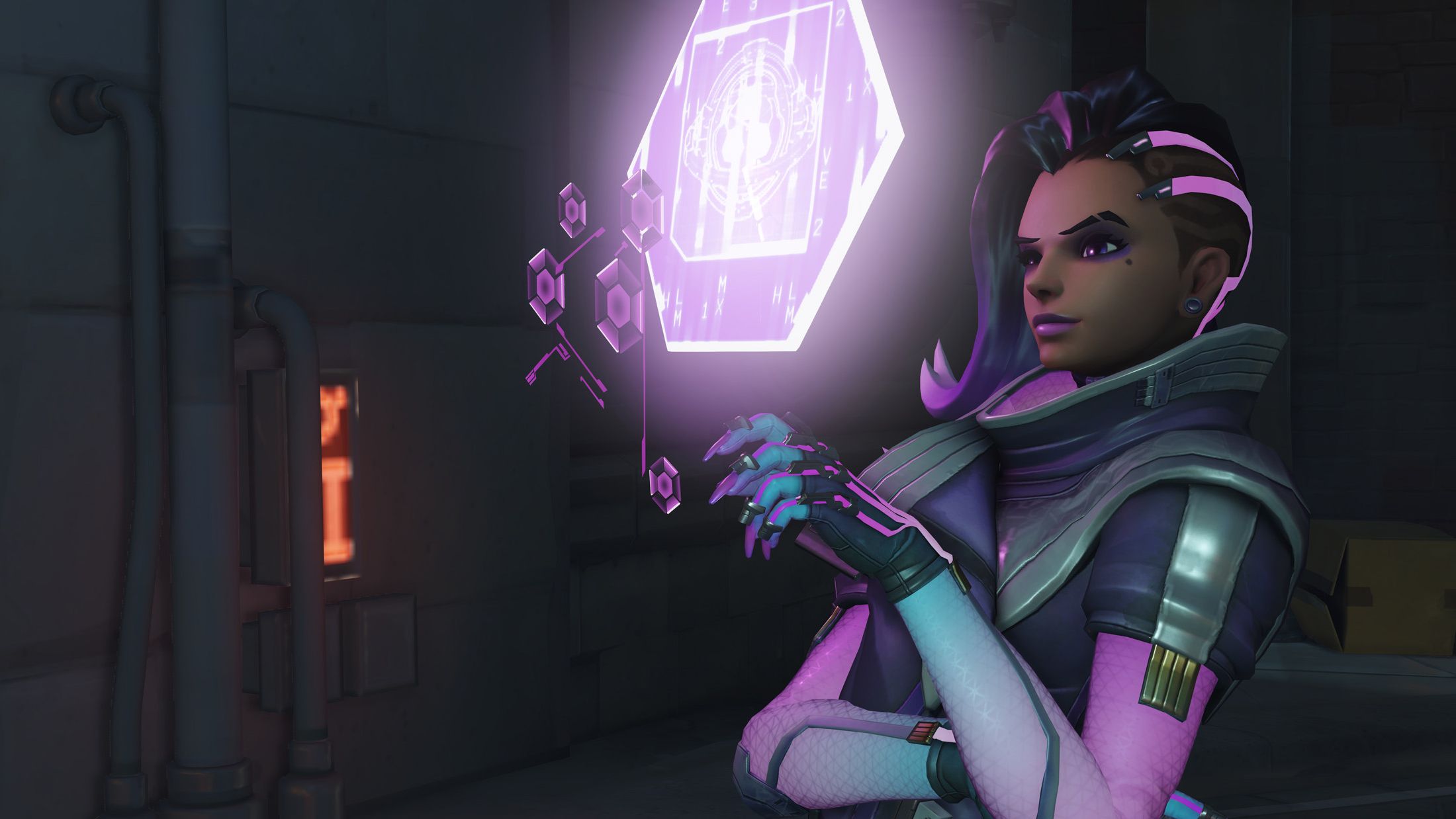 Sombra Hacker Overwatch Video Overwatch Sombra Hack Light Up Prop