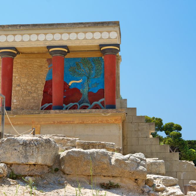 Palace Of Knossos Stairwell