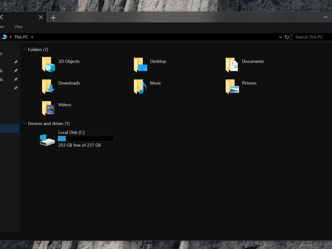 Dark Floating Windows 10