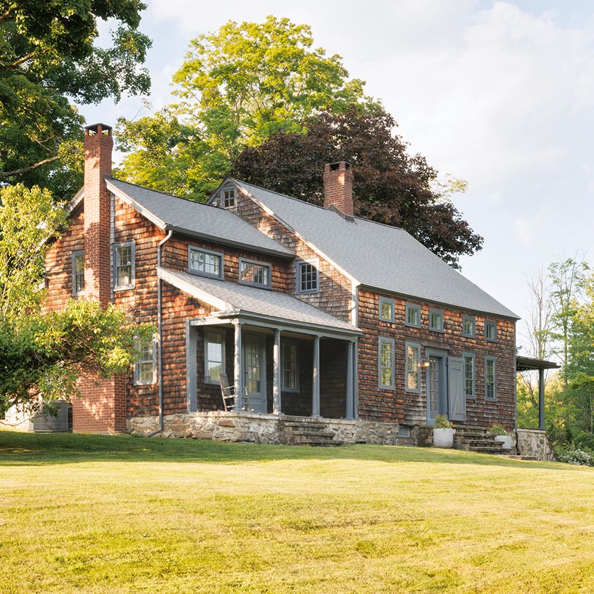 Brick Saltbox House