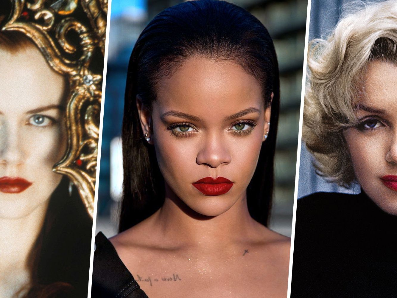 Women With Red Lipstick 32 Stunning Celebrity Red Lip Moments | Marie