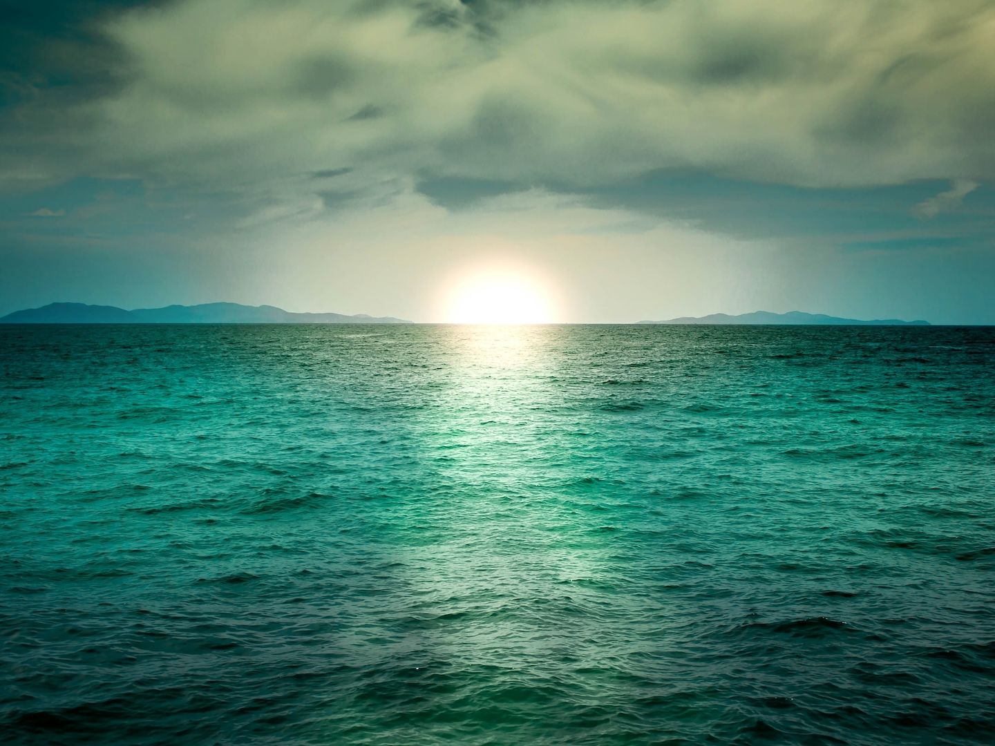 Green Water Ocean Storm