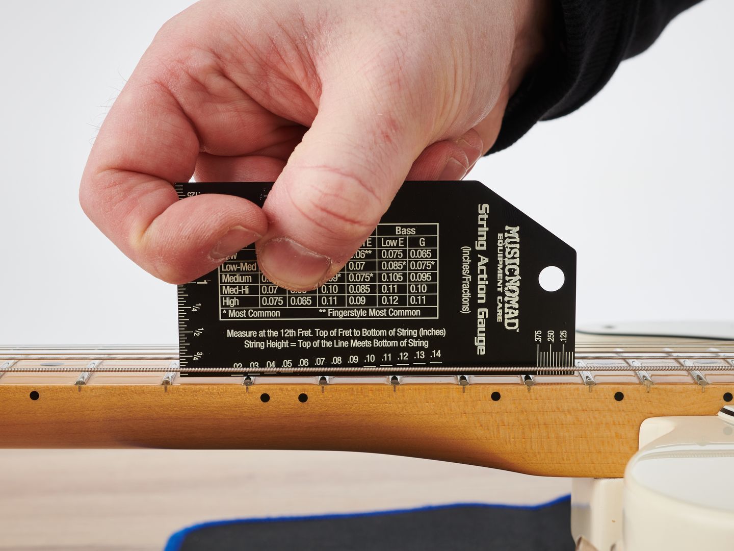 Guitar Tool Kit String Action Ruler Gauge Tool For Electric Bass And ...