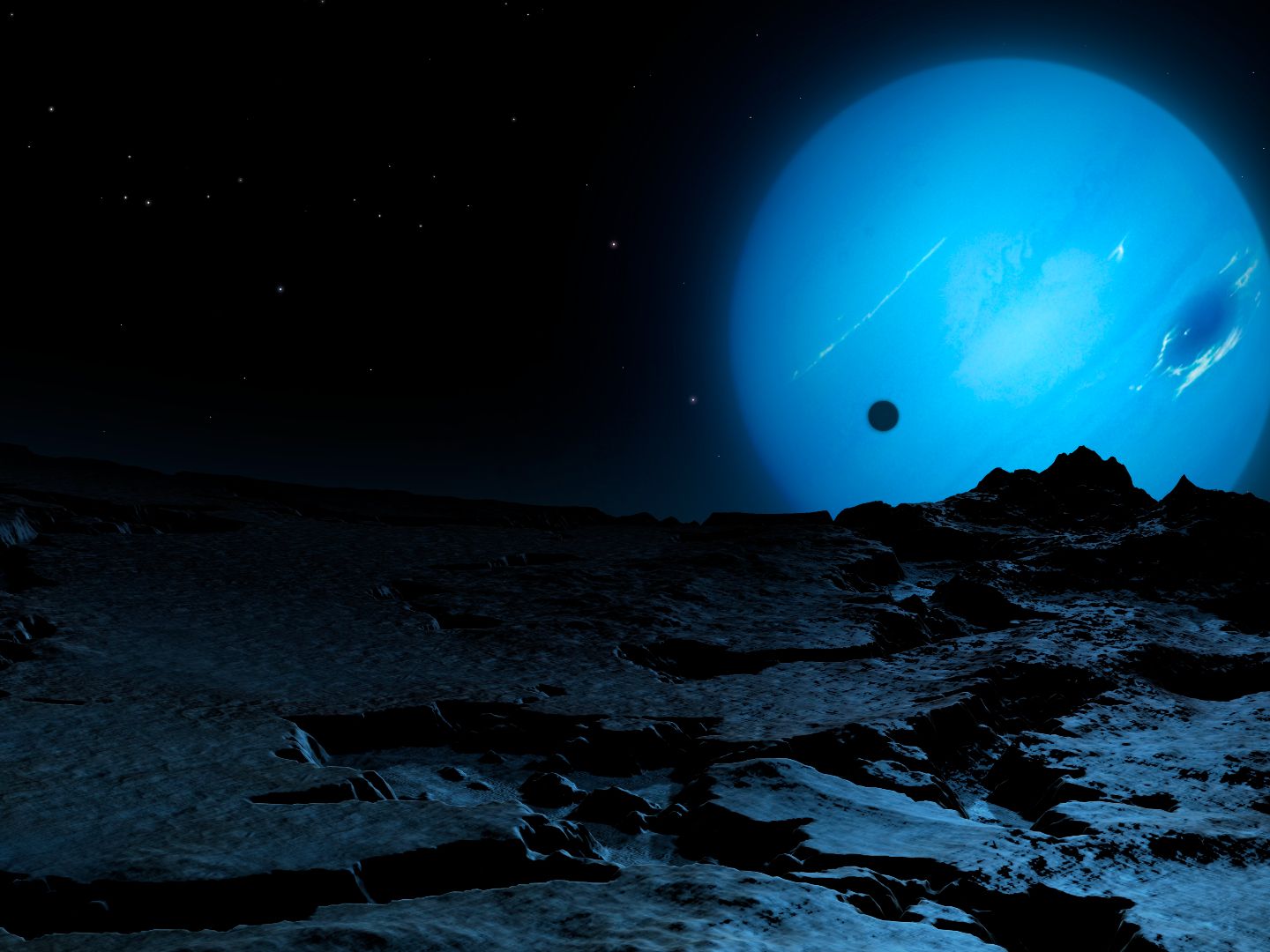 Neptune With 13 Moons Names