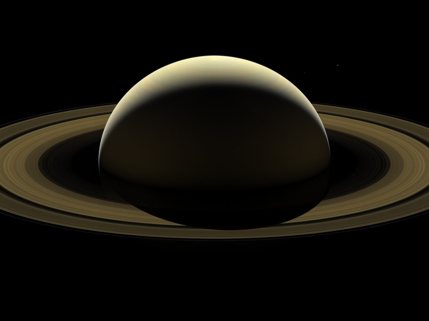 Planet Saturn Surface