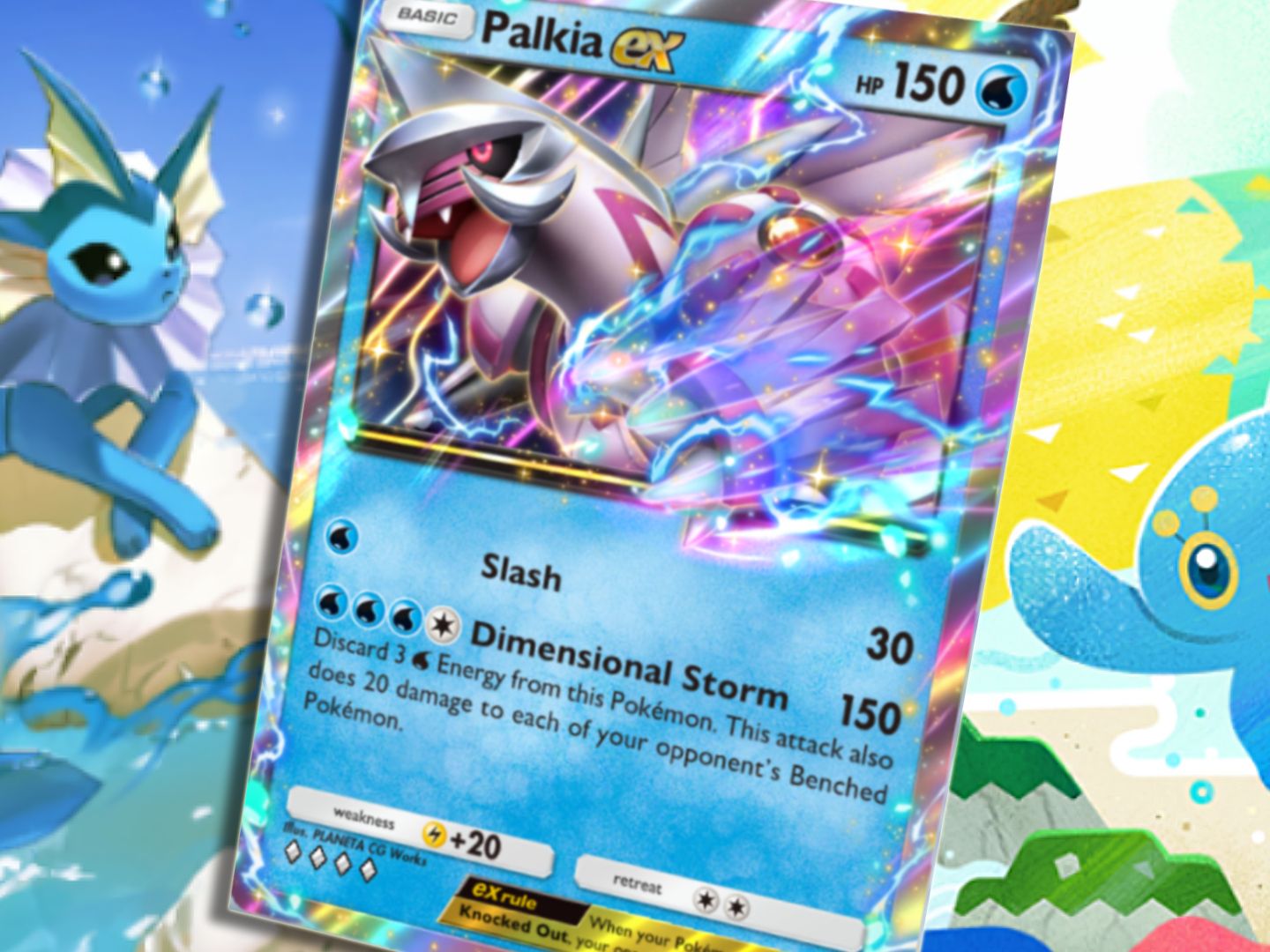 Palkia Ex Pokemon Card
