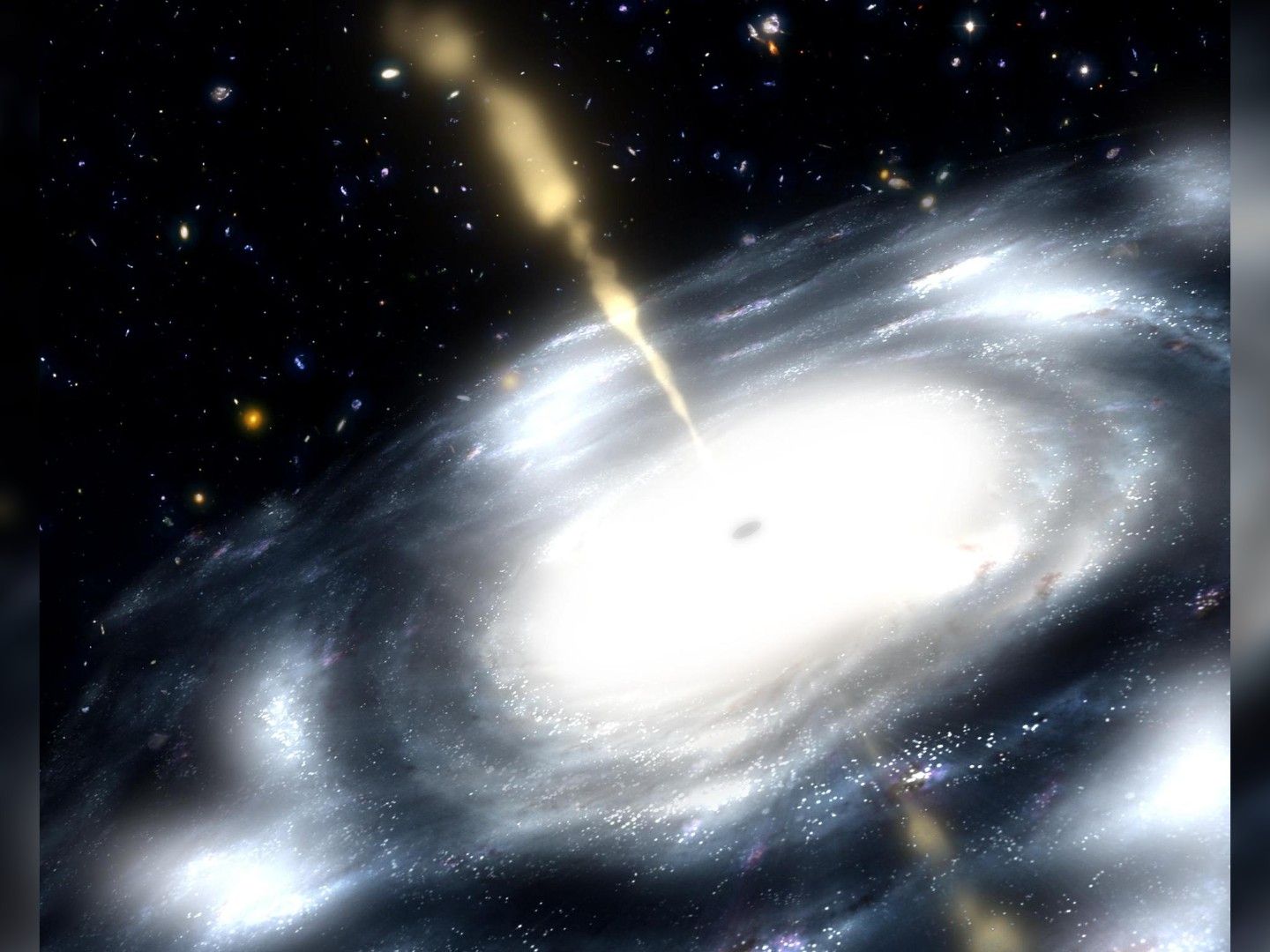 Black And White Outer Space