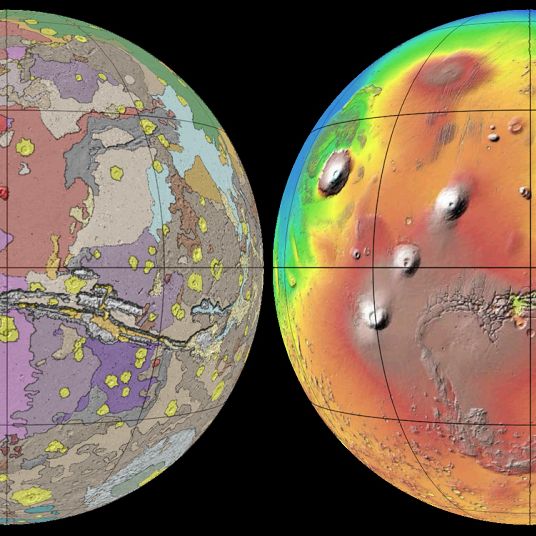 Mapping Mars The Topography And Geology Of The Red Planet Vivid Maps