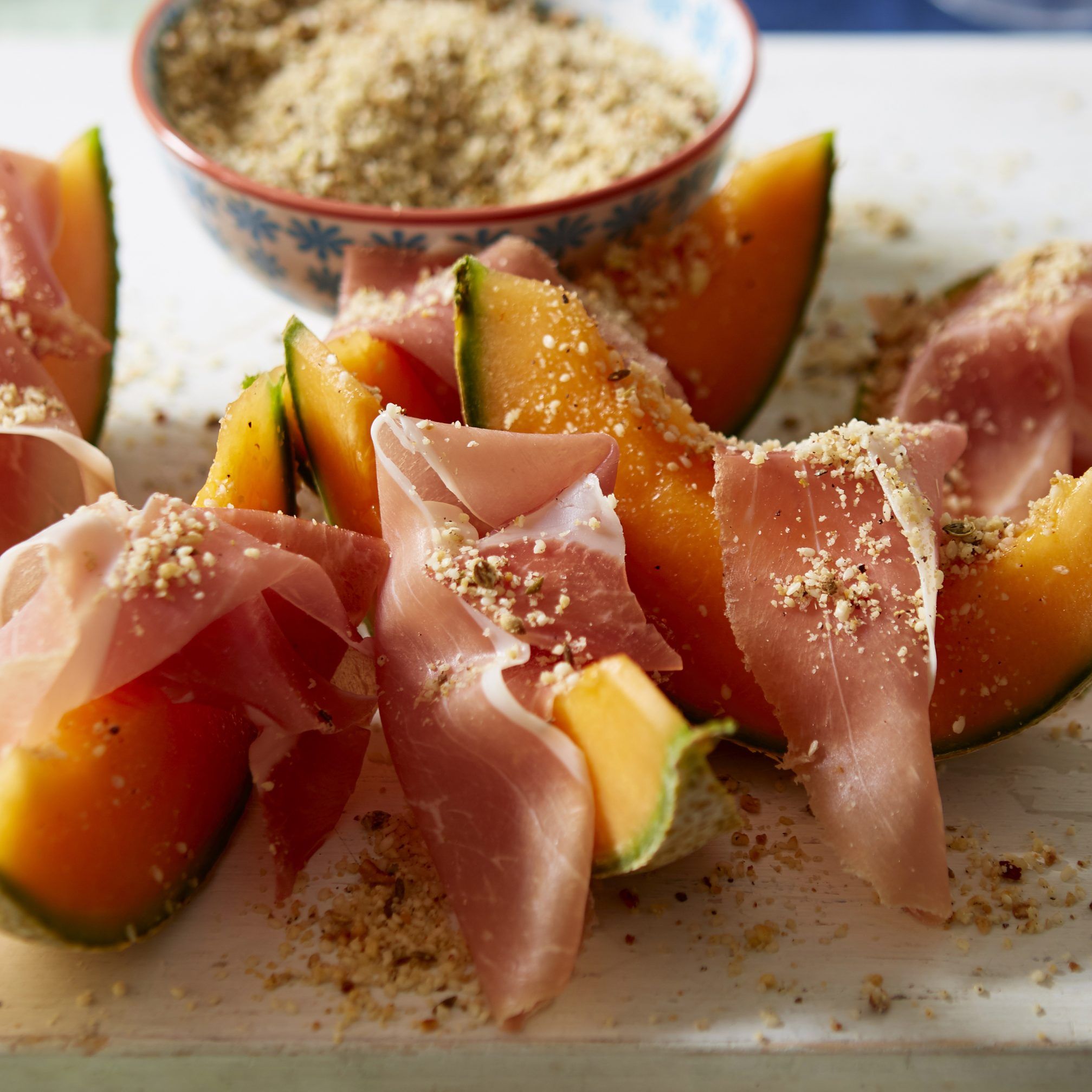 Parma Ham Rock Melon Recipe Prosciutto, Goat's Milk Ricotta And