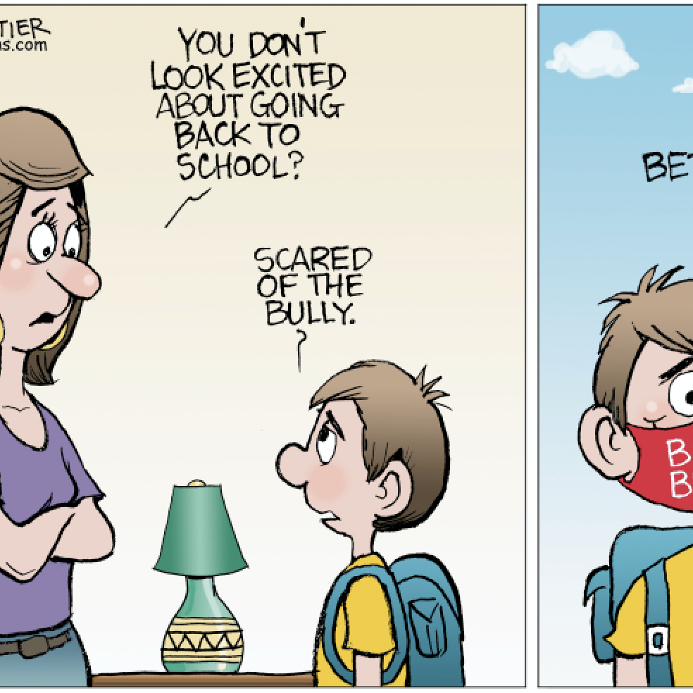 Bully At School Cartoon