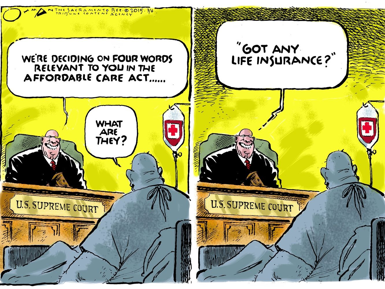 Pro Obamacare Politieke Cartoons Political Cartoons Supreme Court