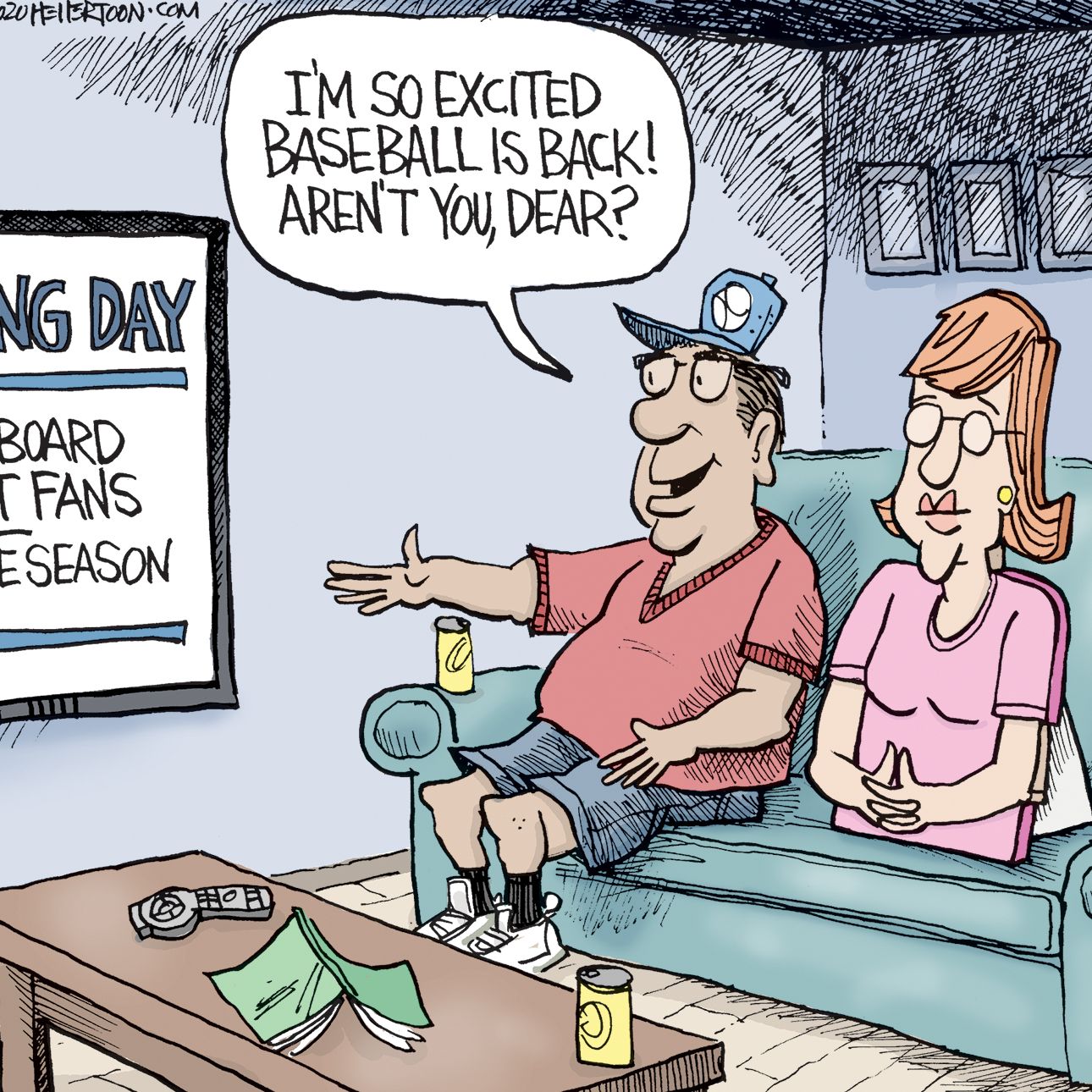 Jubelnde Fans Cartoon
