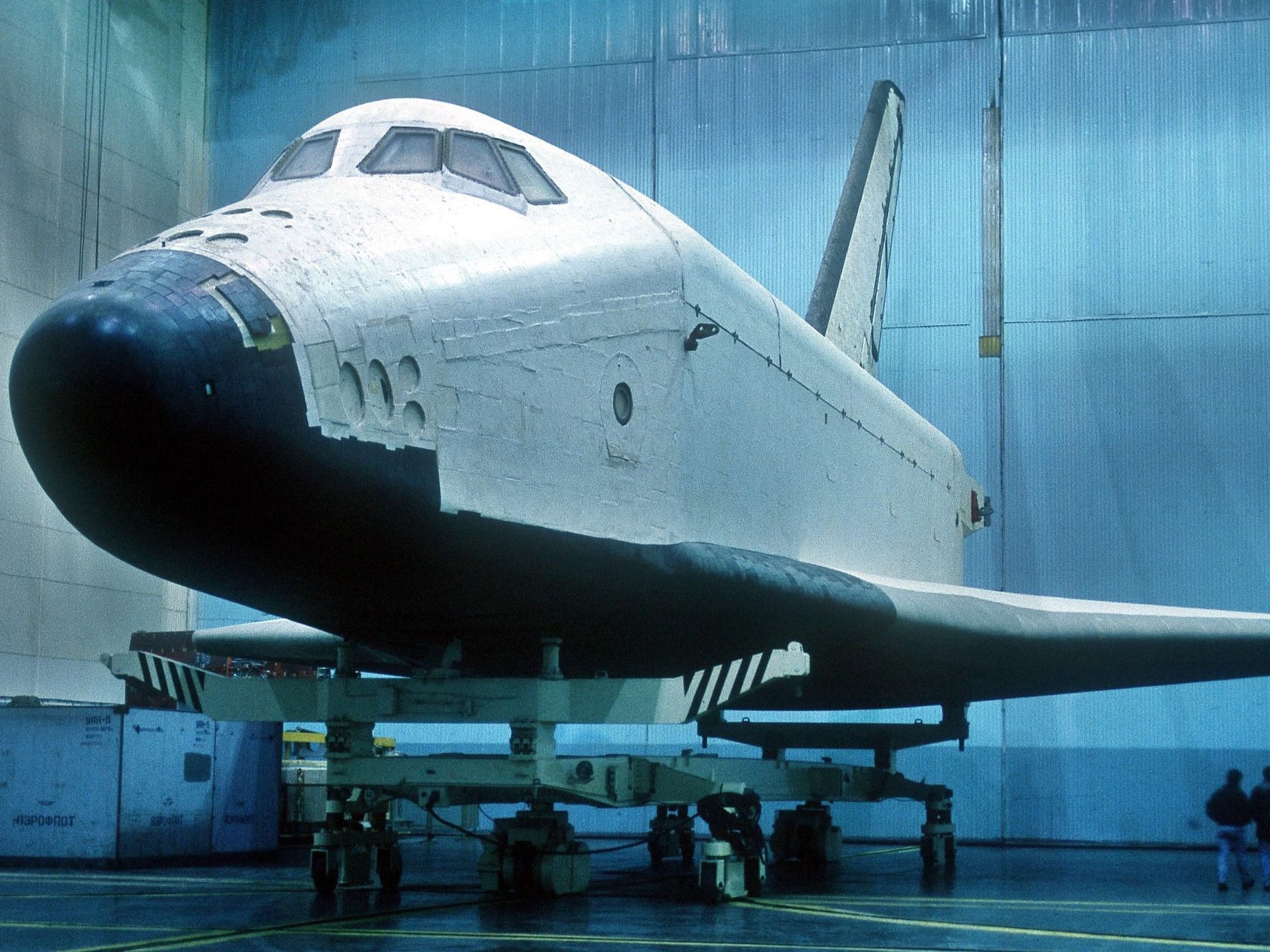 Soviet Space Shuttle With Flag BURAN The Soviet Shuttle" Sticker For