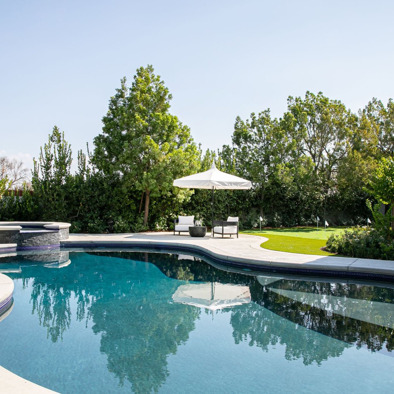 Landscaping Around Pool Area Ideas Best Pool Design & Landscape In