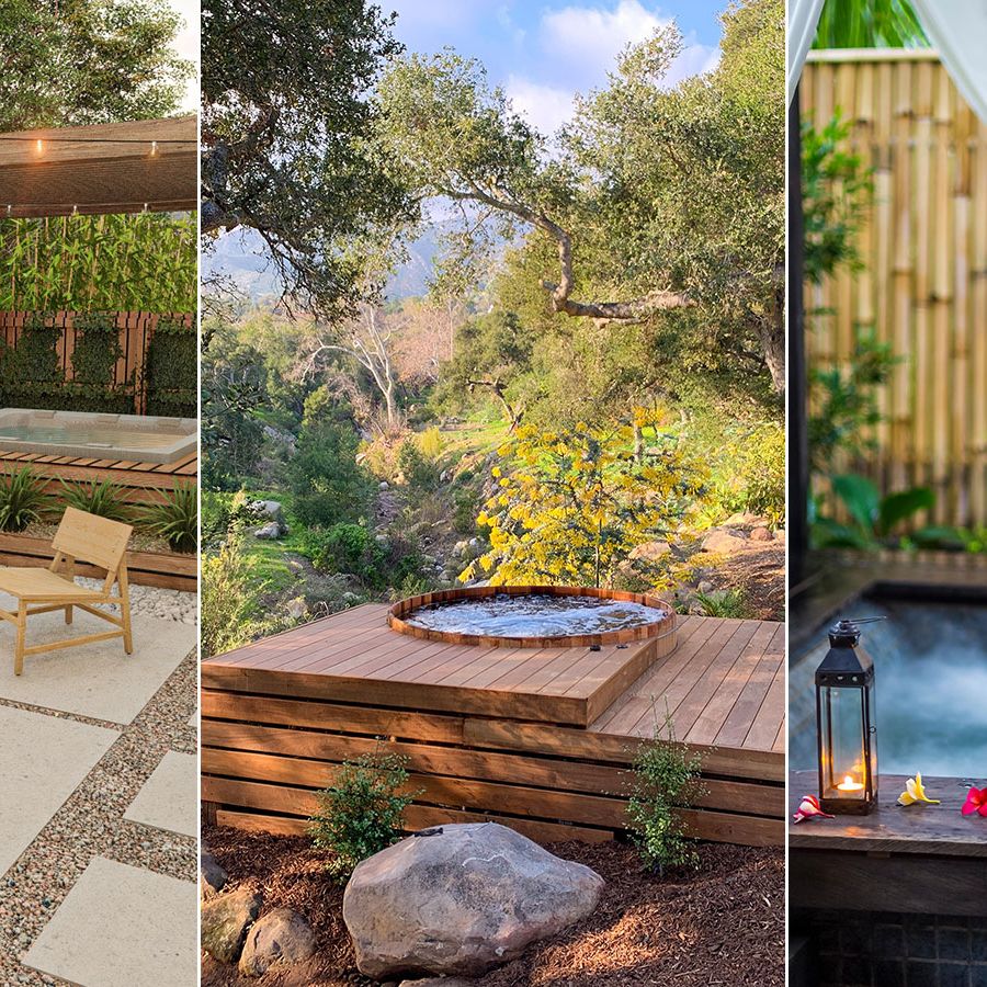 Rustic Outdoor Spa Ideas 17 Backyard Hot Tub Privacy Ideas For A
