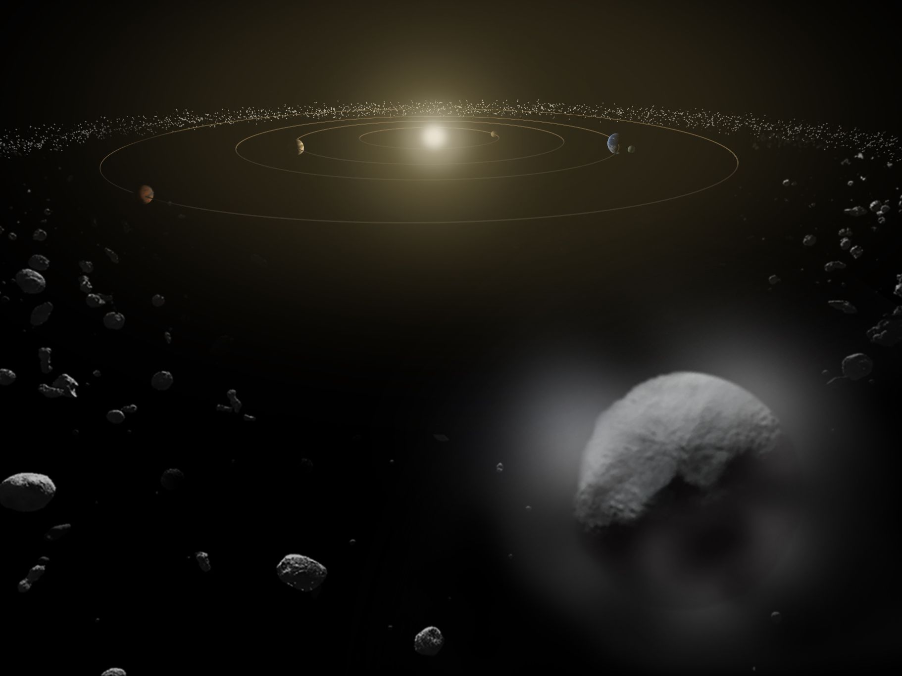 The Empty Primordial Asteroid Belt Science Advances