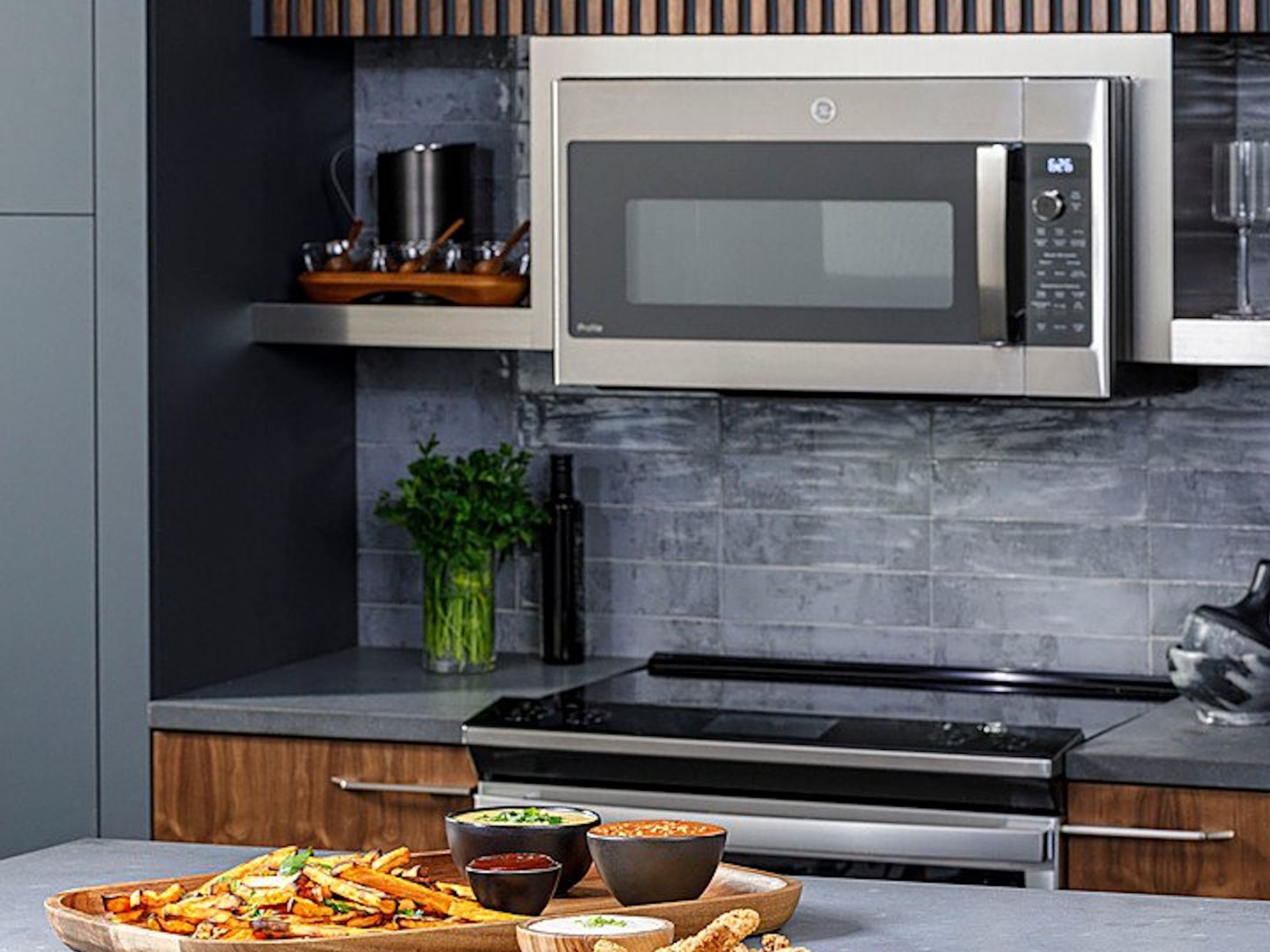 Microwave Mounted Flush Mount Over The Range Microwave With