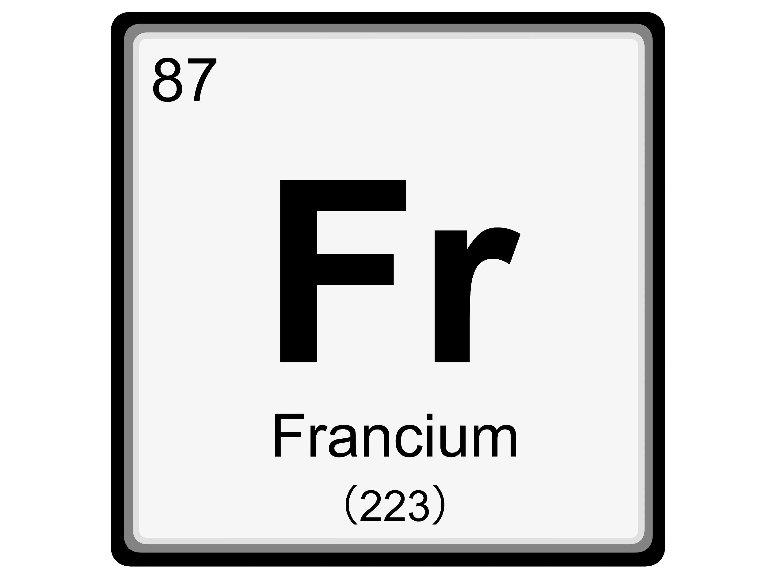 Francium Water Reaction