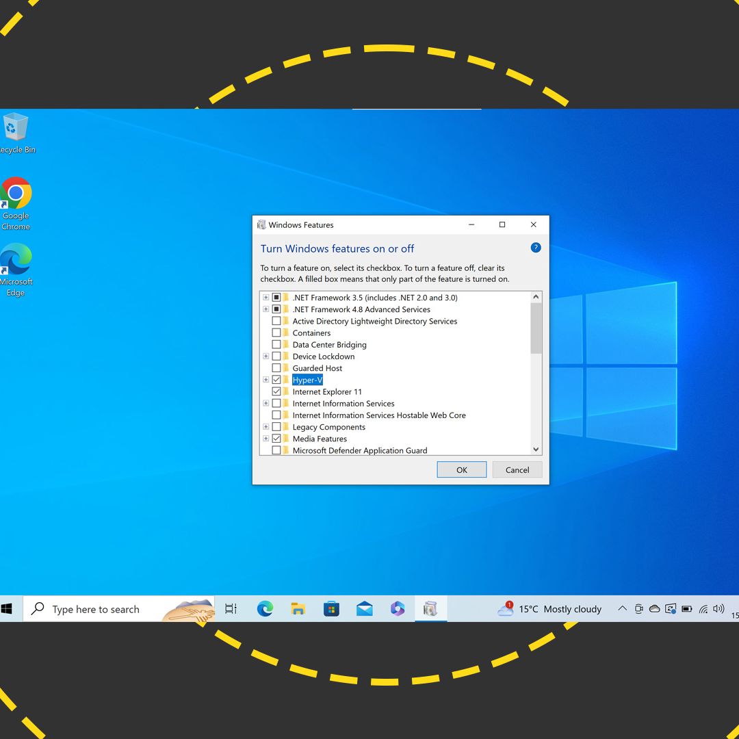 Enable Hyper V Windows Features How To Enable Hyper V In Windows 10