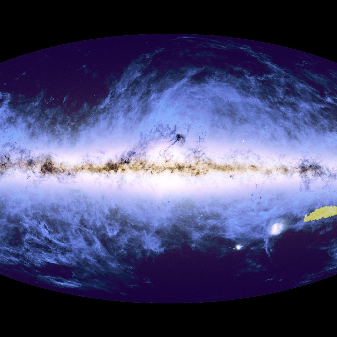 Hubble Telescope Galactic Map First Section Of Euclid Space