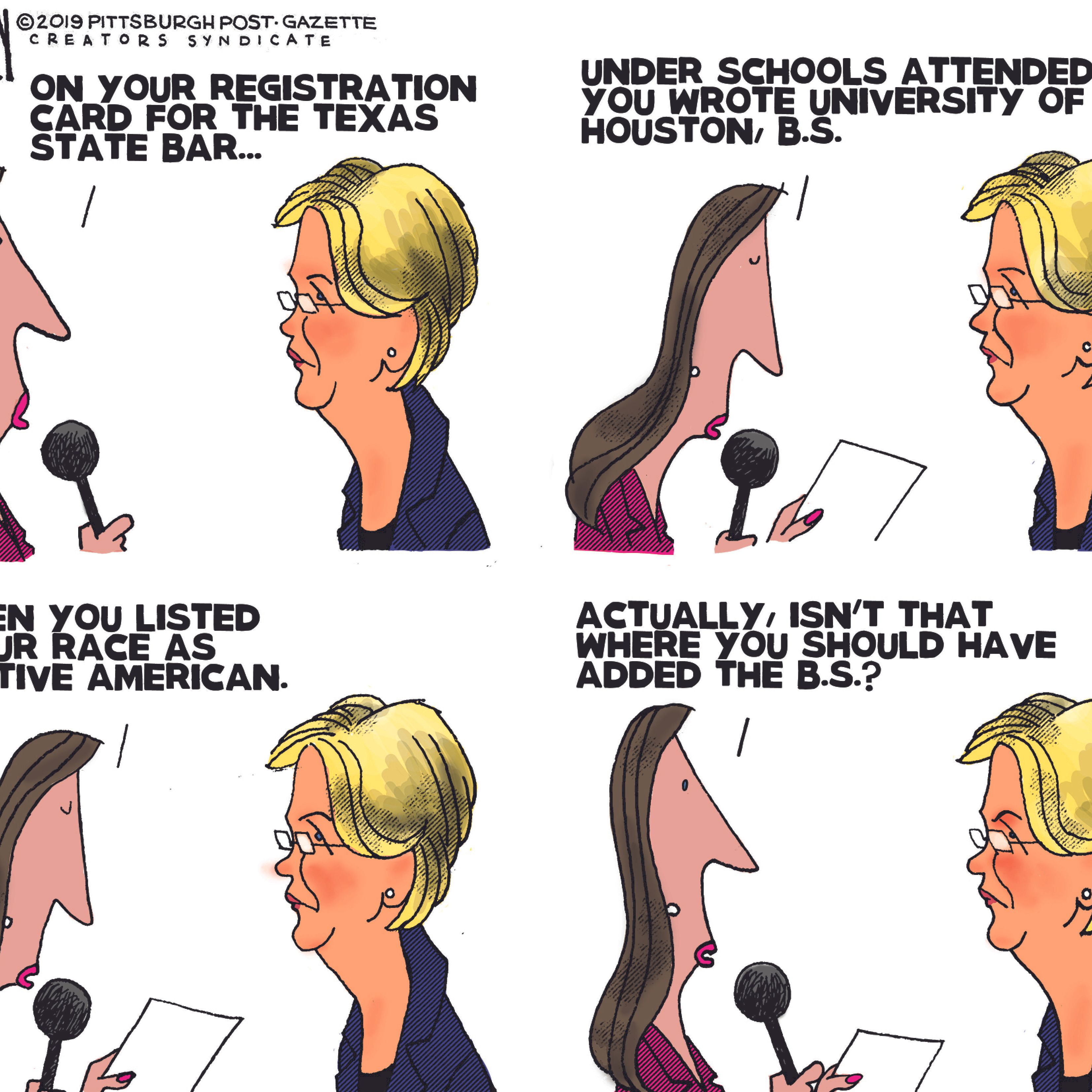Elizabeth Warren Dibujos Animados De Nativos Americanos