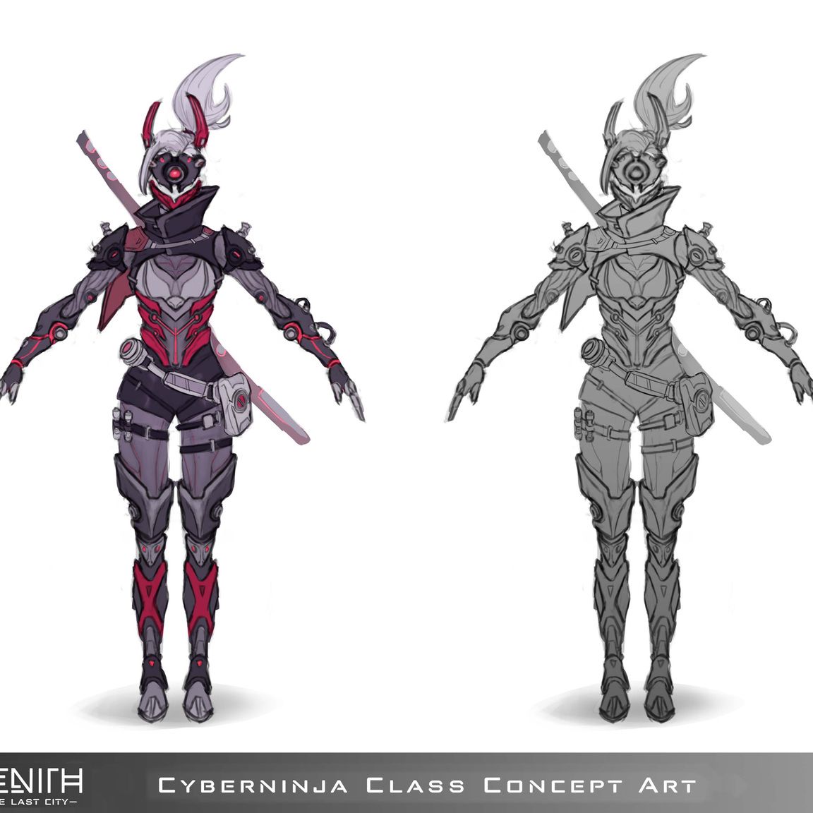 Cyber Ninja Concept Art