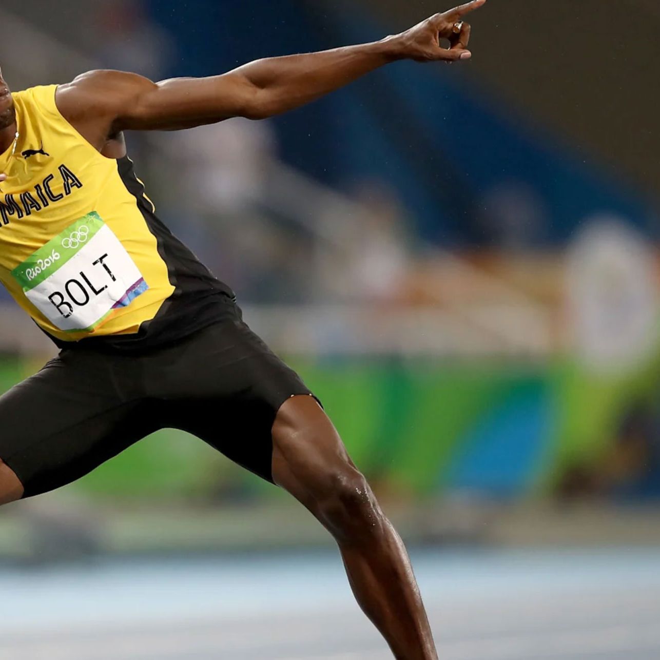 Silhueta De Pose De Usain Bolt