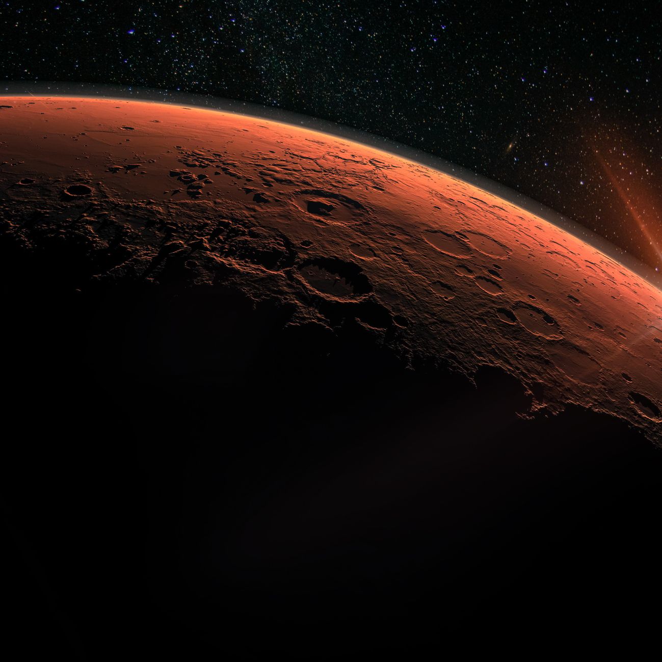 Planet Mars Surface Temperature