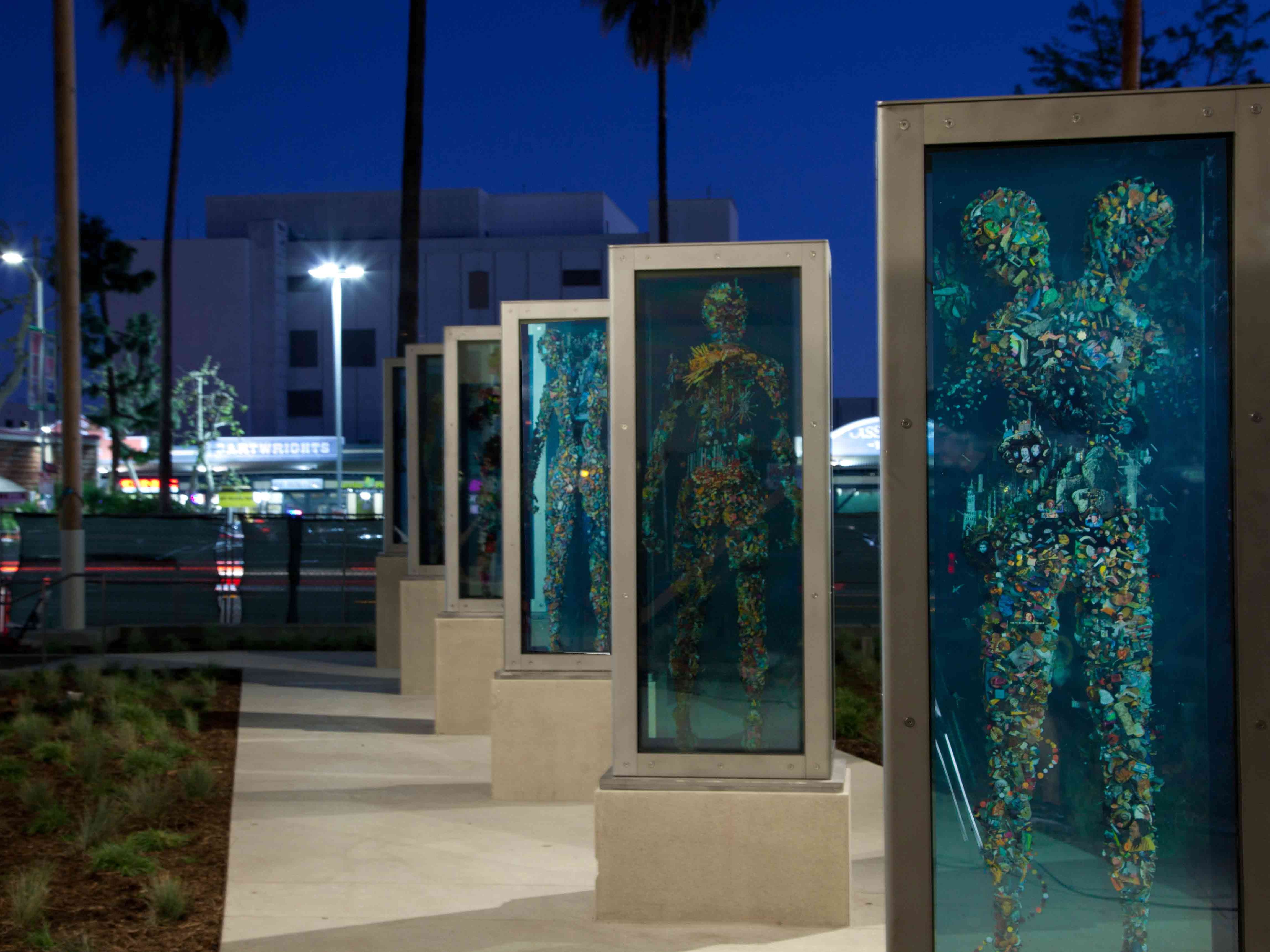 Dustin Yellin Triptych