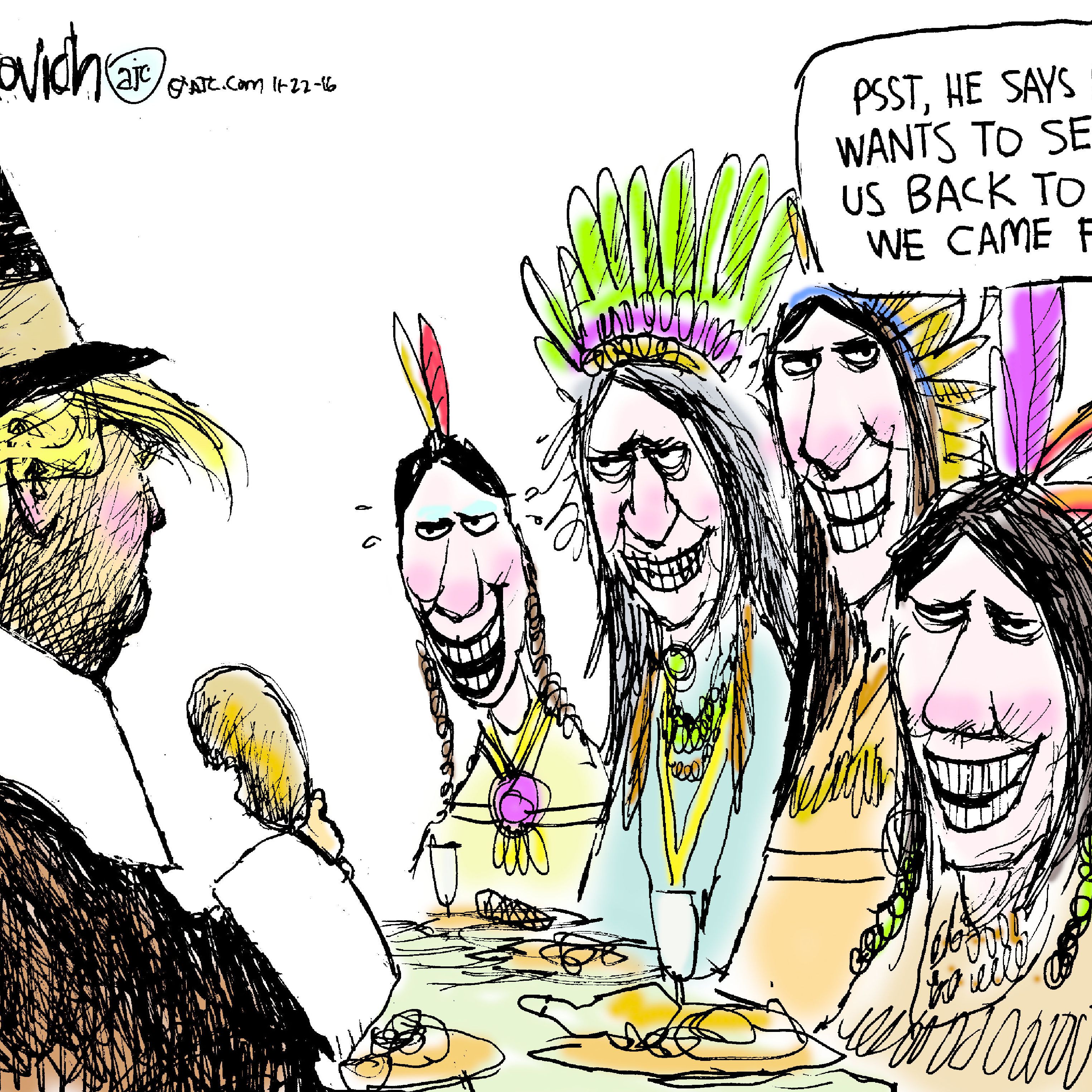 Historical Native American Political Cartoons