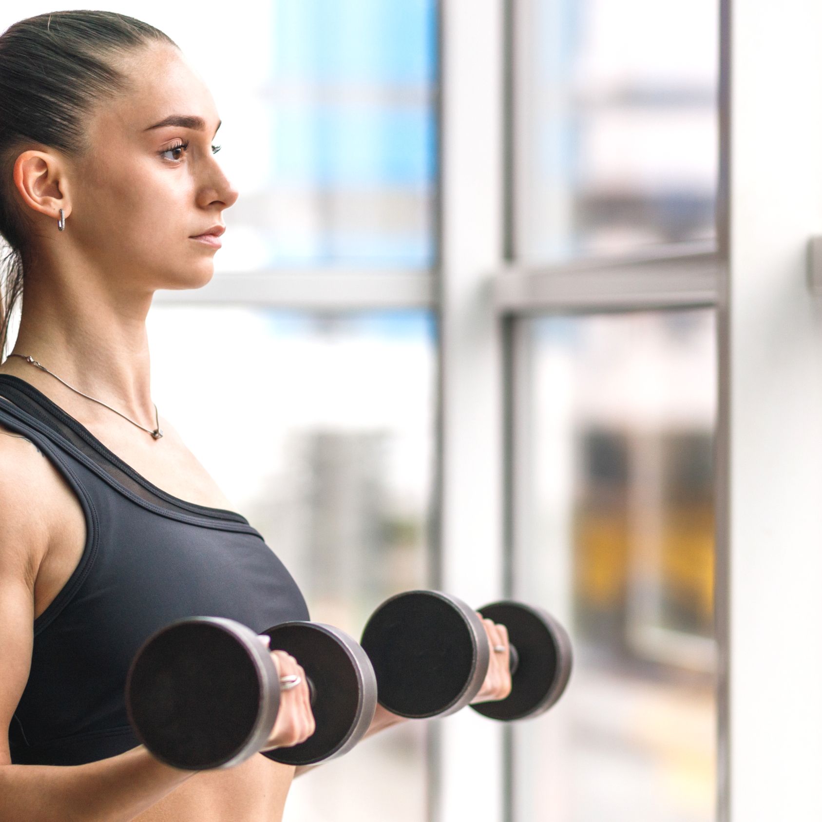 Dumbbell Biceps Curl With Static Hold