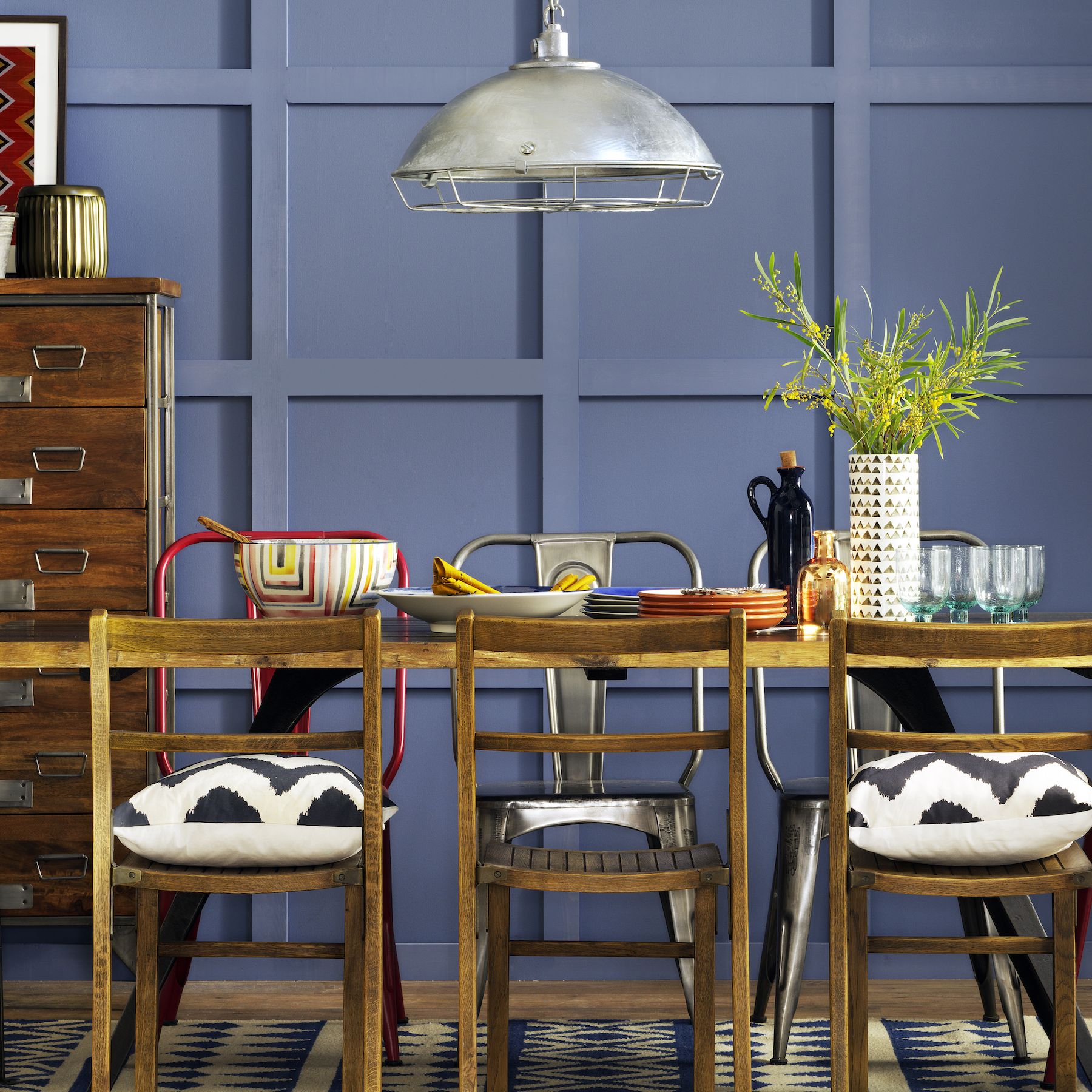 25 Blue Dining Room Designs Decorating Ideas Design Trends