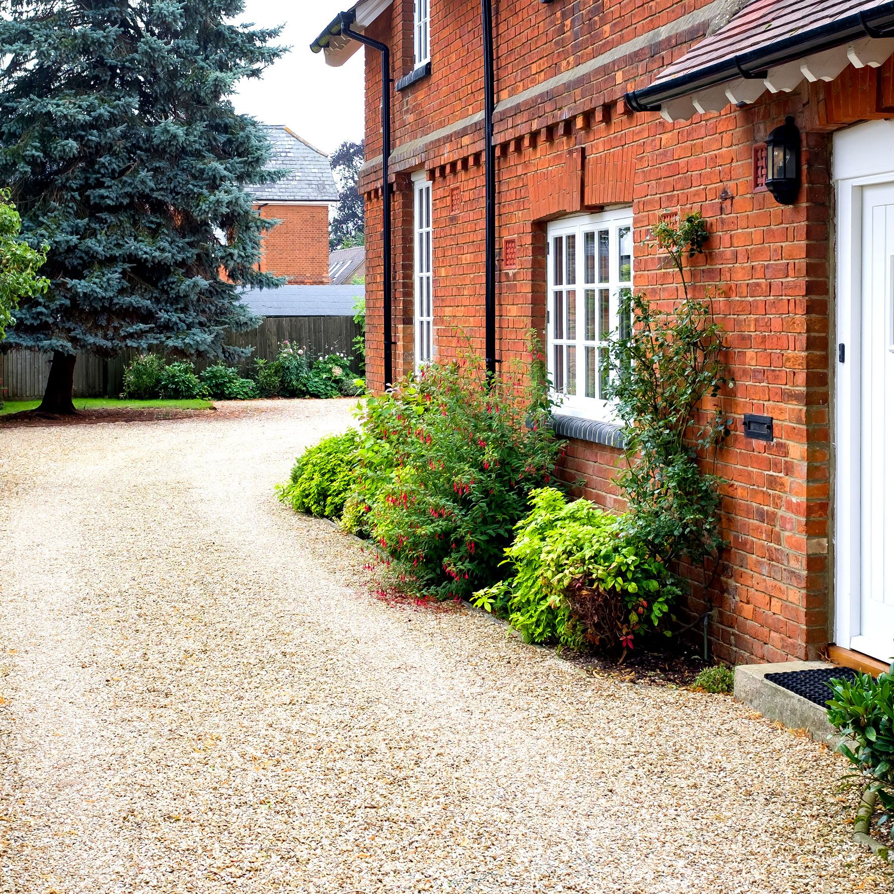 Brick And Gravel Driveway