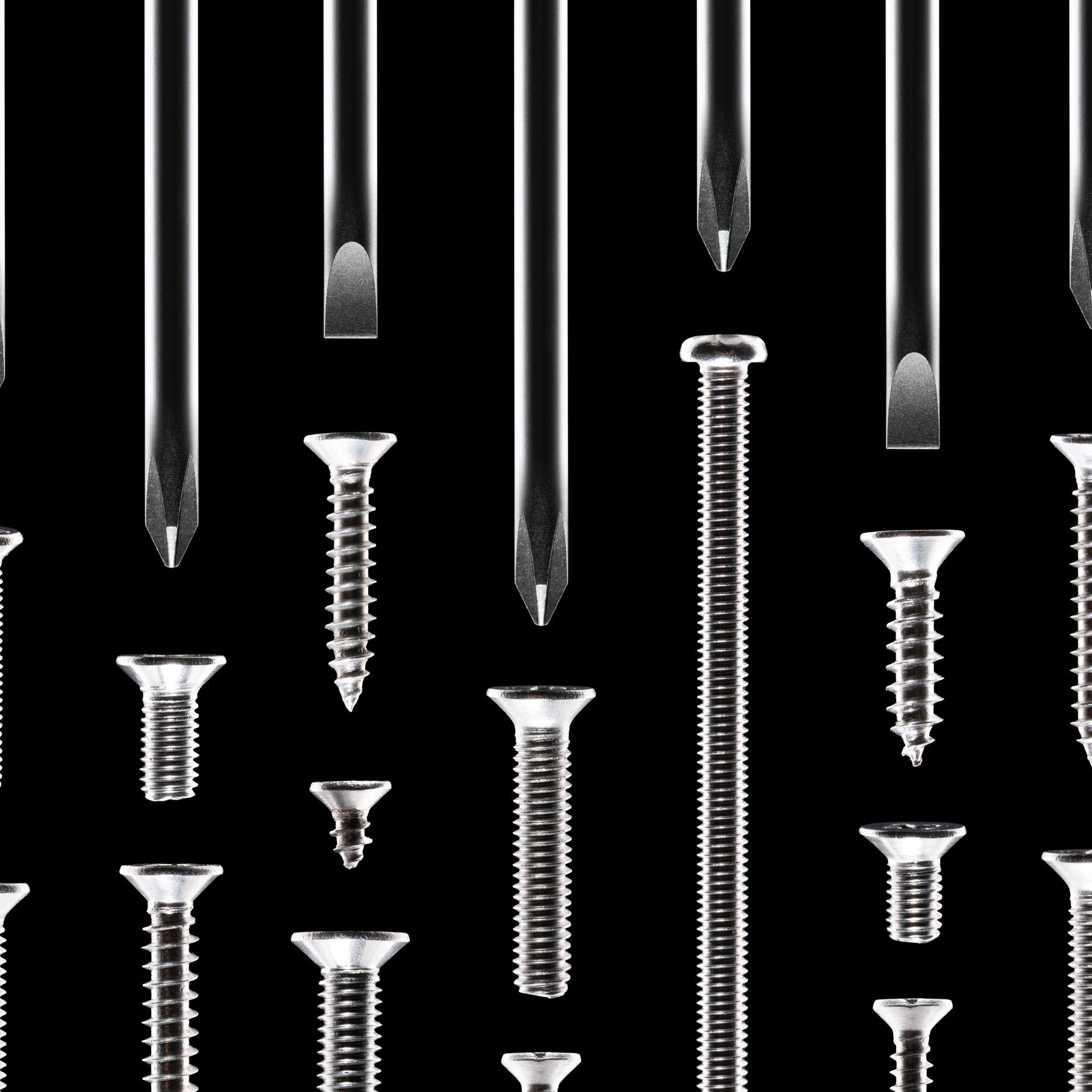 Different Screwdriver Head Types