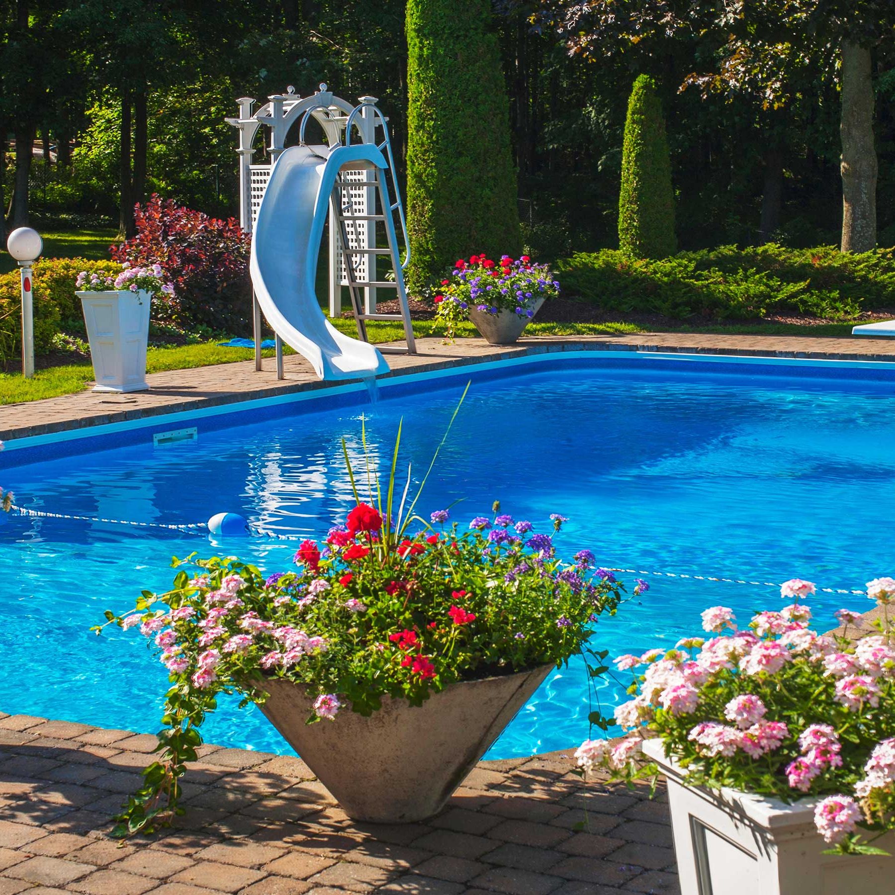 Pool Designs With Slides All About Modern Pool Designs By