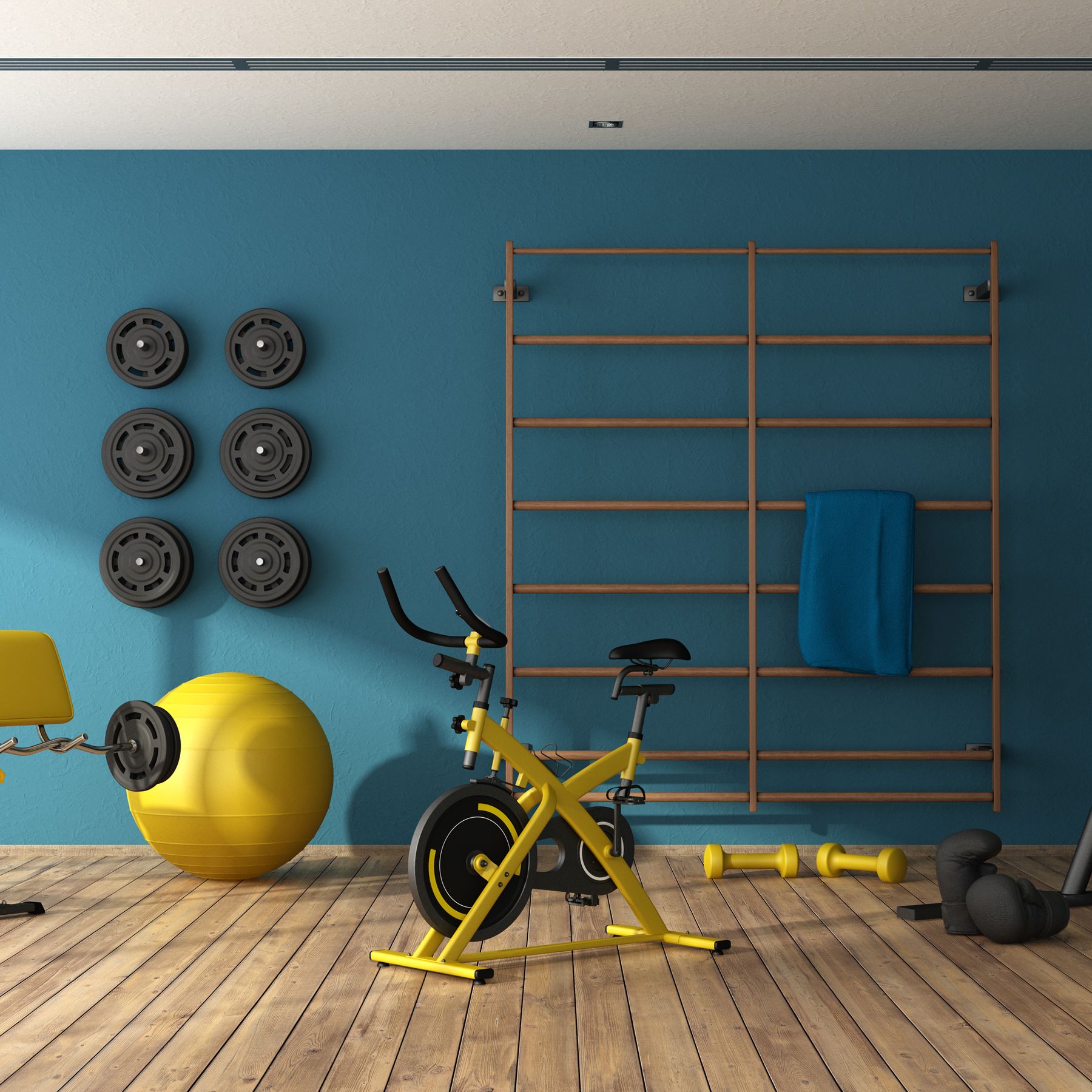 Low Ceiling Basement Home Gym Ideas Small Workout Room Design The