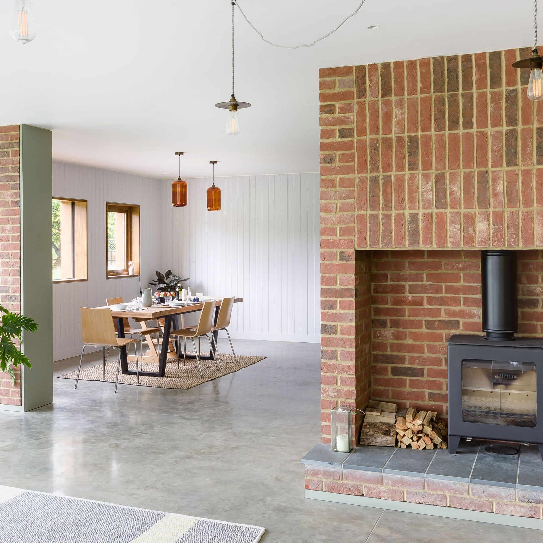 Fireplace Bricks White Brick Fireplace, New Side Table, Tip For