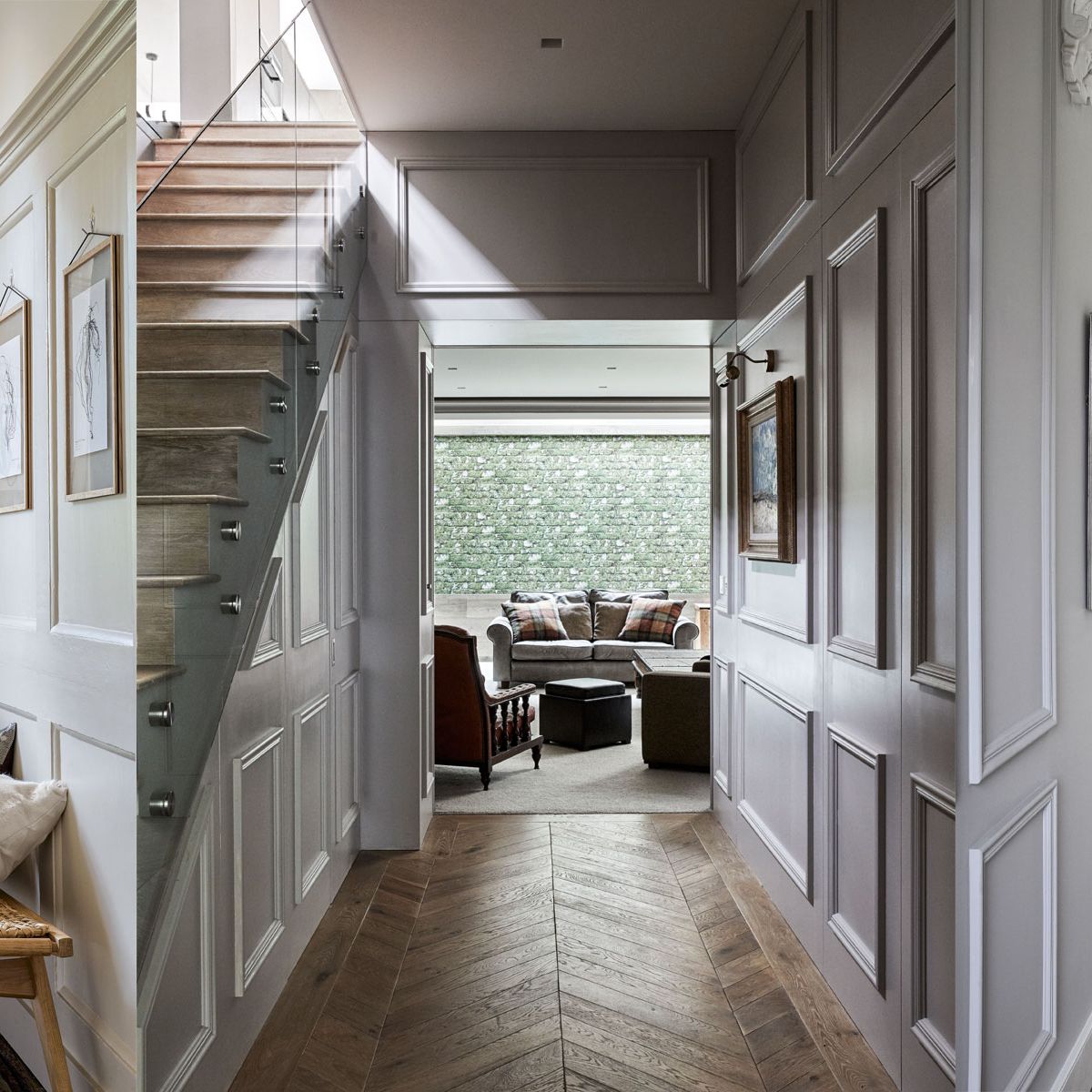 Hallways White Panel Wall